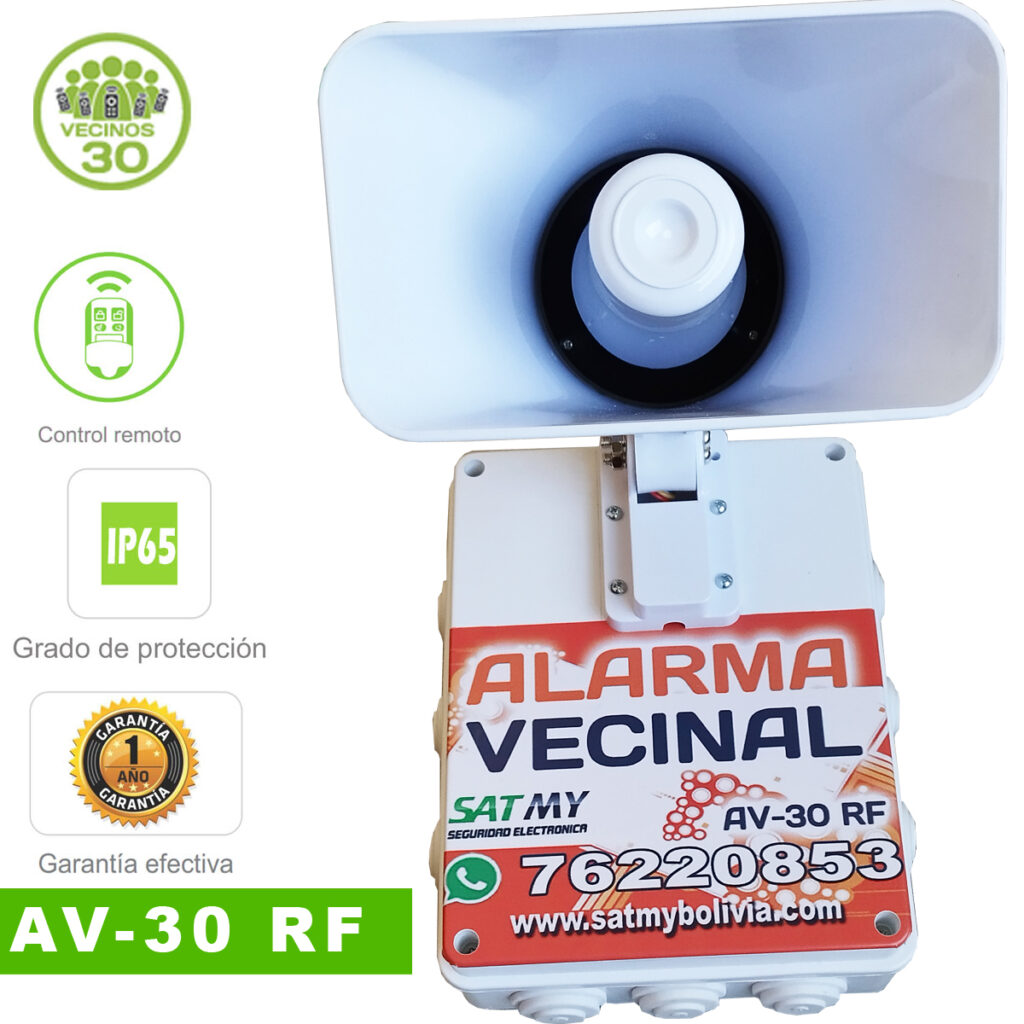 ALARMA VECINAL A CONTROL REMOTO 30 VECINOS
